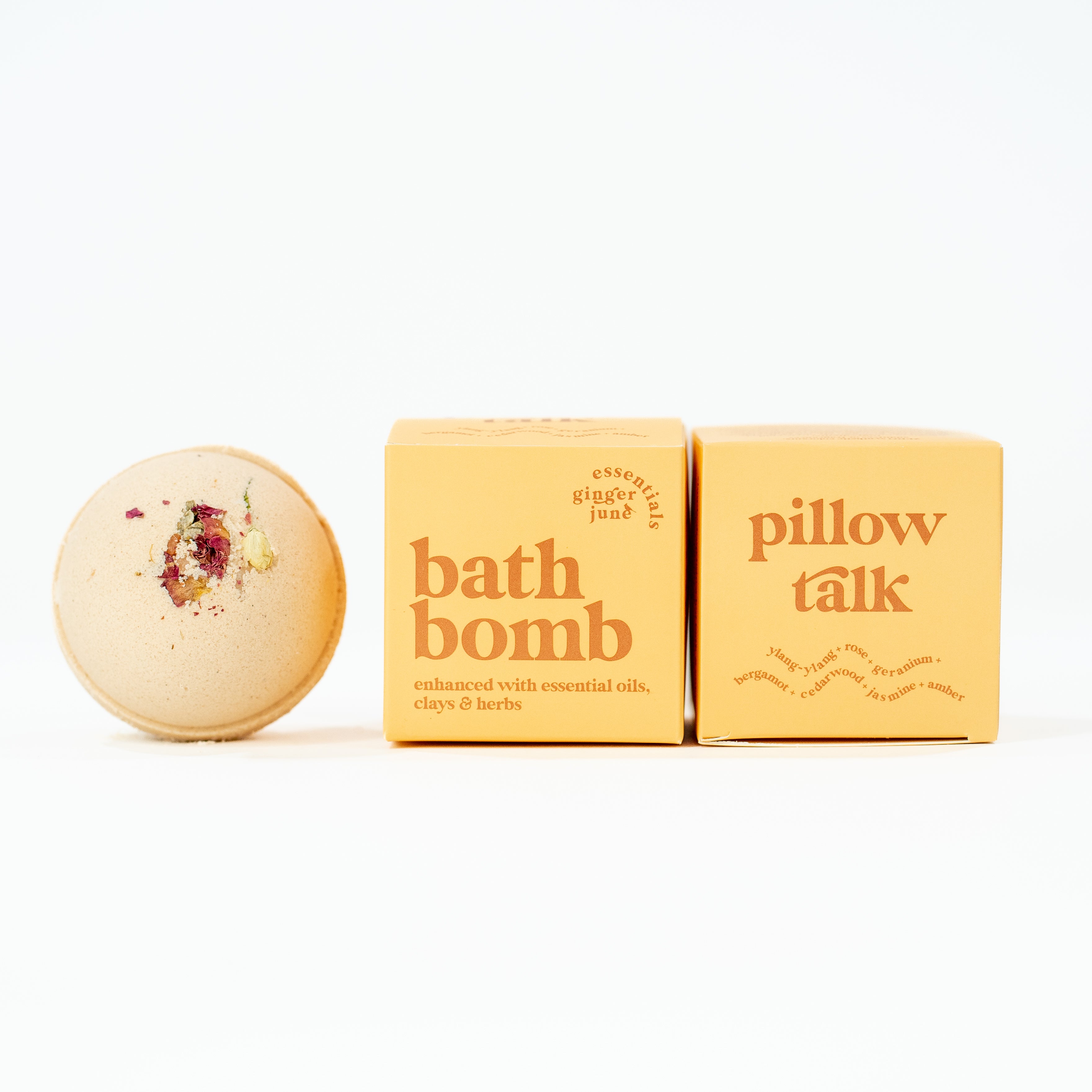 PILLOW TALK • 100% BOTANICAL BATH BOMB • – Ginger June Candle Co.