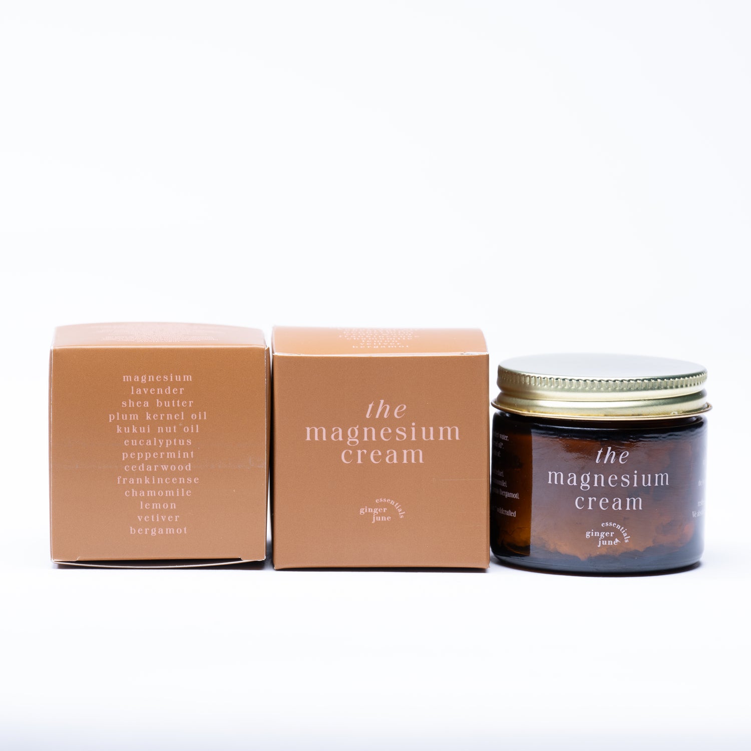 THE magnesium cream • 2 oz glass jar • 100% real, nothing synthetic ...